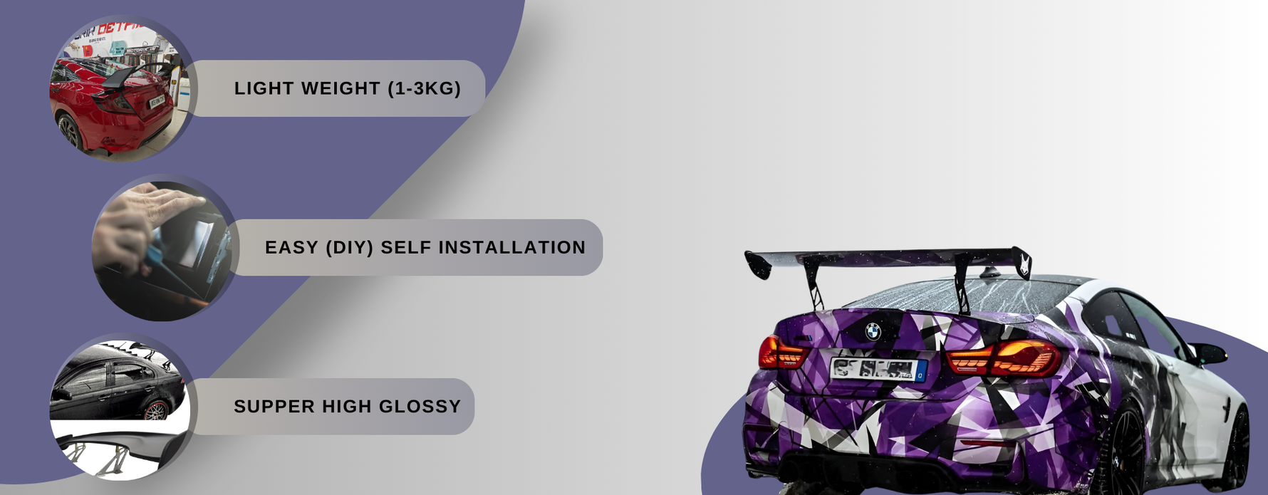 Custom Car Spoilers New Delhi for Performance & Style | Motorik Detailing
