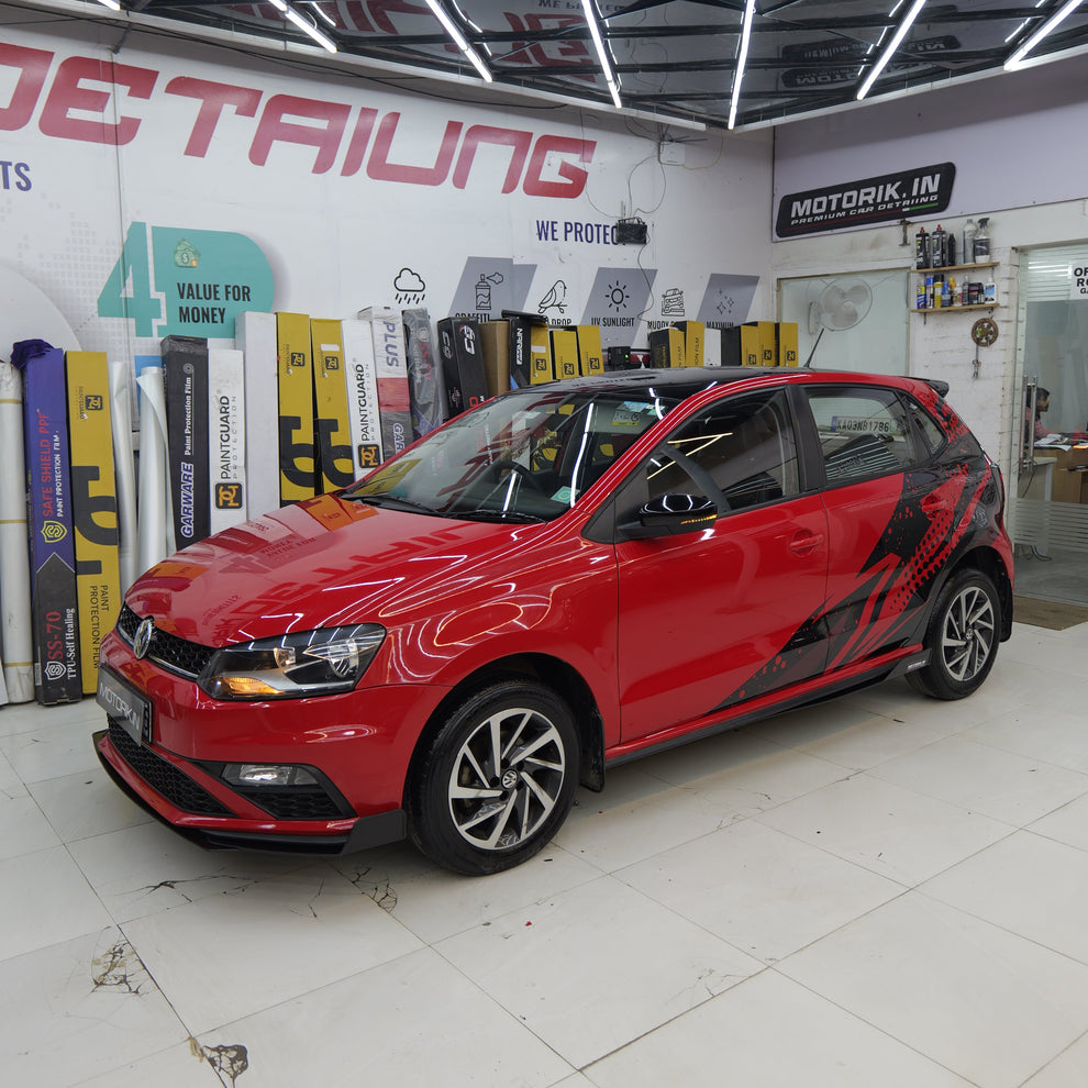 Abstract Hatchback Car Side Graphics for All Cars | Motorik Detailing