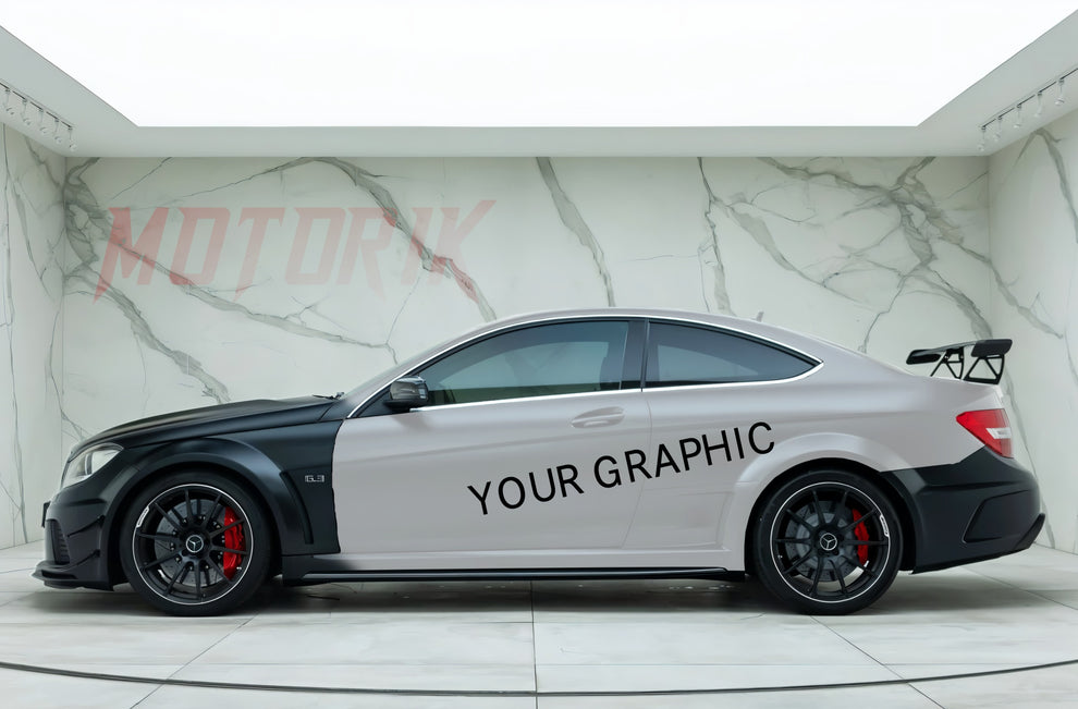 Custom Car Side Graphics - Design Your Own Sedan Wraps | Motorik Detailing