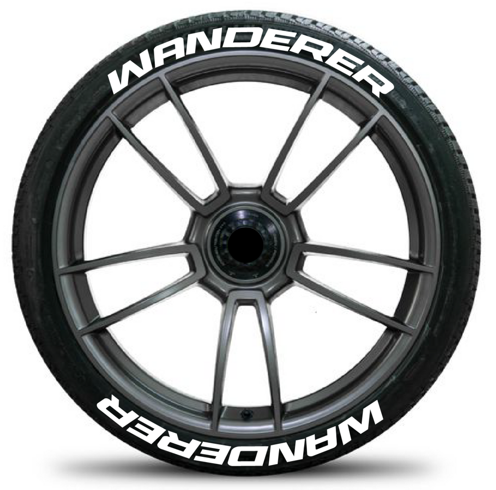 Car Tire Stickers - WANDERER Rubber Kit 15''-21'' | Motorik Detailing