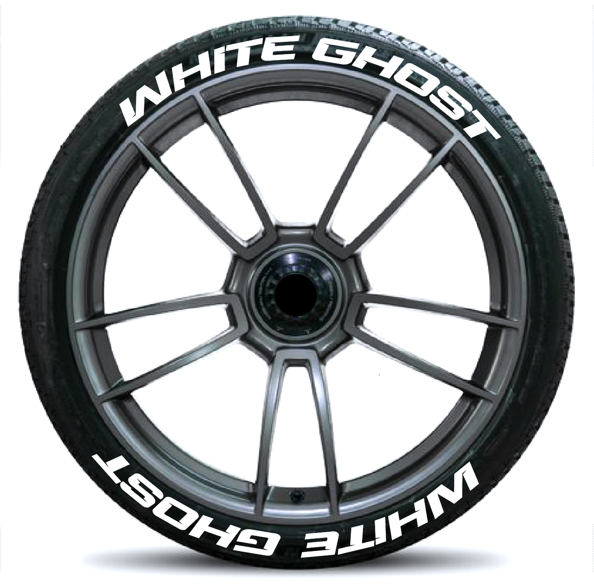 Motorik WHITE GHOST 3D Rubber Tyre Stickers Kit | Motorik Detailing