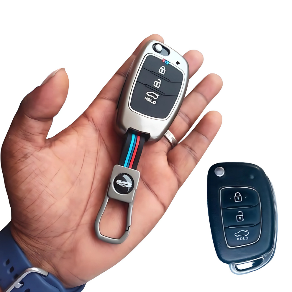 Motorik Metal Key Cover for Hyundai | 3-Button Smart Flip Key | Motorik ...