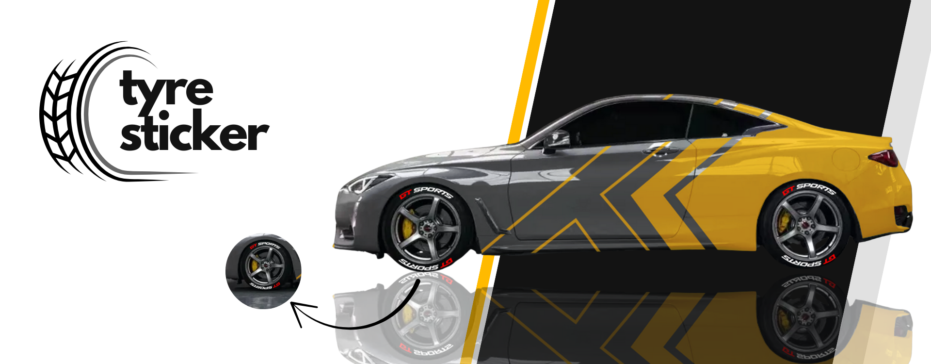Shop Custom Car Tyre Stickers - Premium Decals | Motorik Detailing